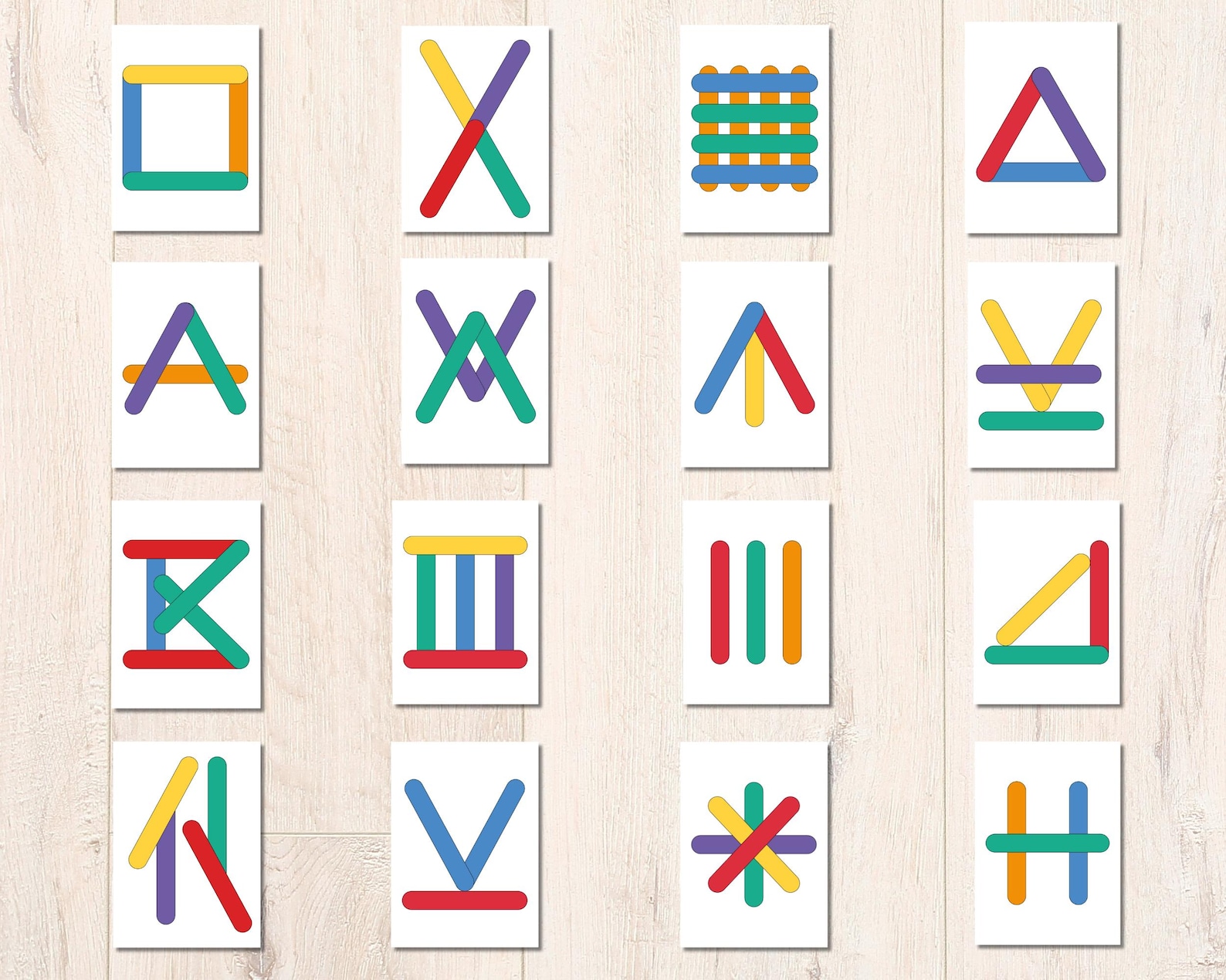 Tarjetas Imprimibles Con Formas De Palitos De Helado De Colores ...