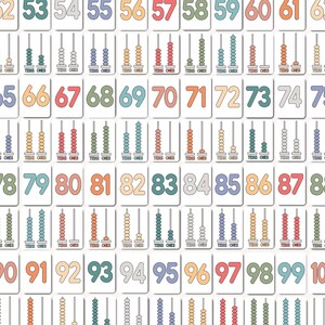 Montessori Bead Cards From 1 to 100, Preschool Math Activities ...