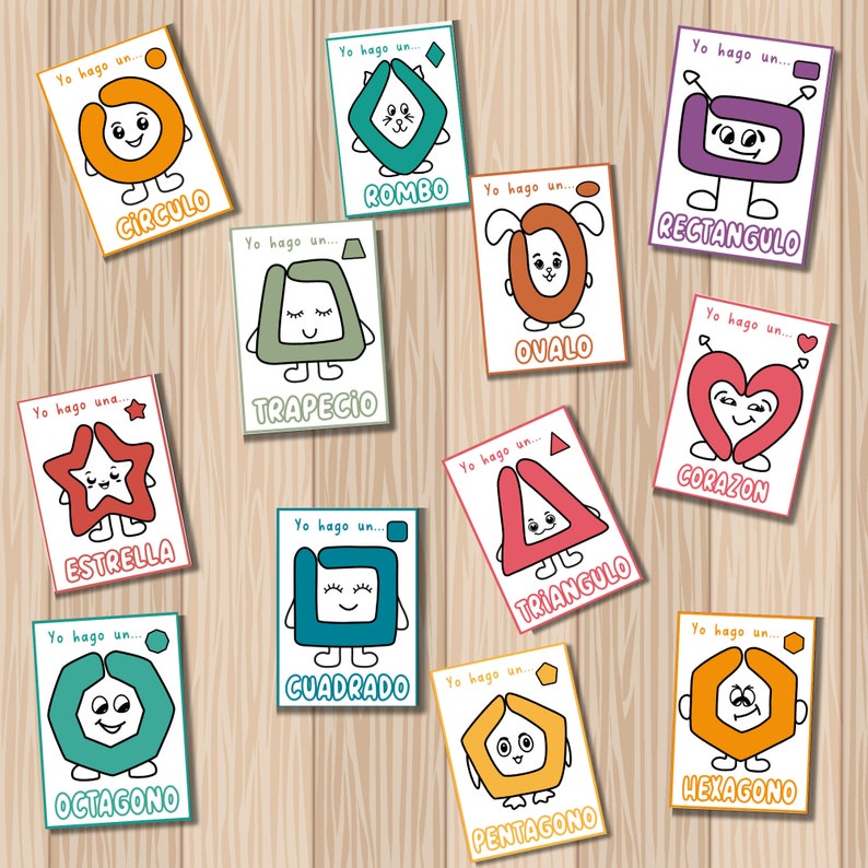 Tarjetas plastilina formas geométricas, tapetes plástilina formas ...