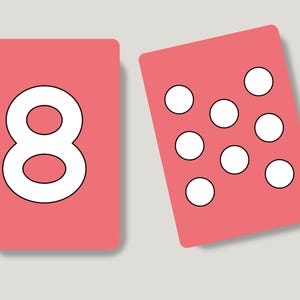 Number Flashcards for Preschool, Printable Numbers for Kindergarten ...