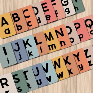 ABC Flashcards, Children's Alphabet, Flashcards Upper and Lower Case ...