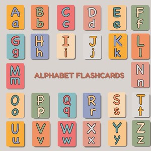 Alphabet Cards Printable for Preschool, Number Cards Printable for ...