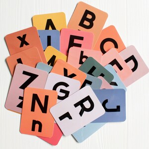 ABC Flashcards, Children's Alphabet, Flashcards Upper and Lower Case ...