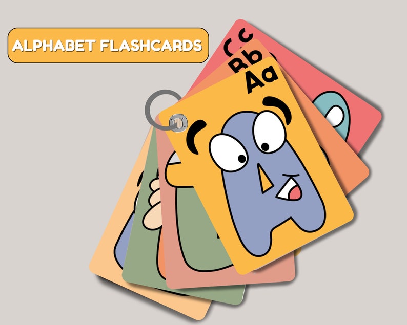 Alphabet Cards Printable for Preschool, Number Cards Printable for ...
