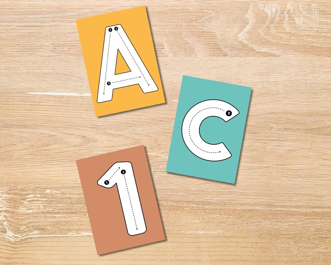 Cartes mémoire de repérage des numéros de l'alphabet pour les enfants ...