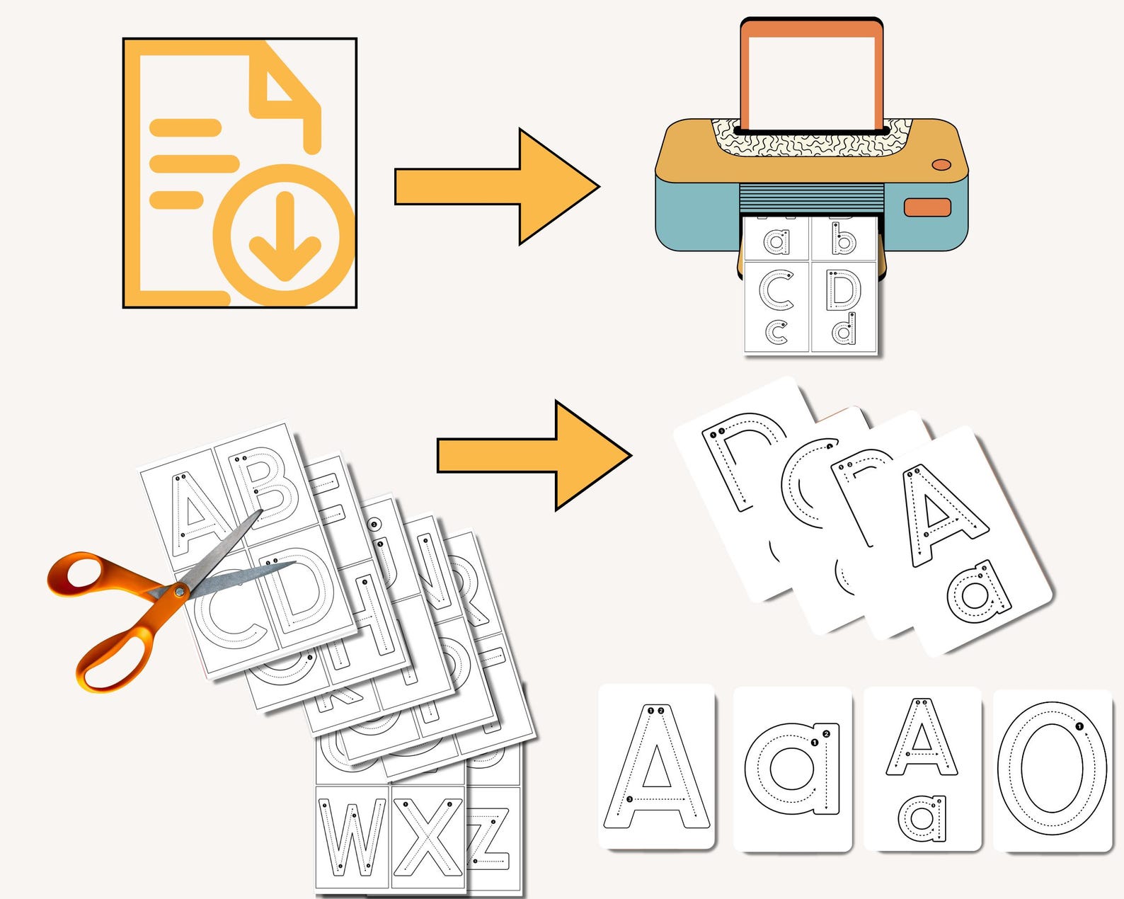Complete Alphabet and Number Tracing Letters for Kids - 78 Printable ...