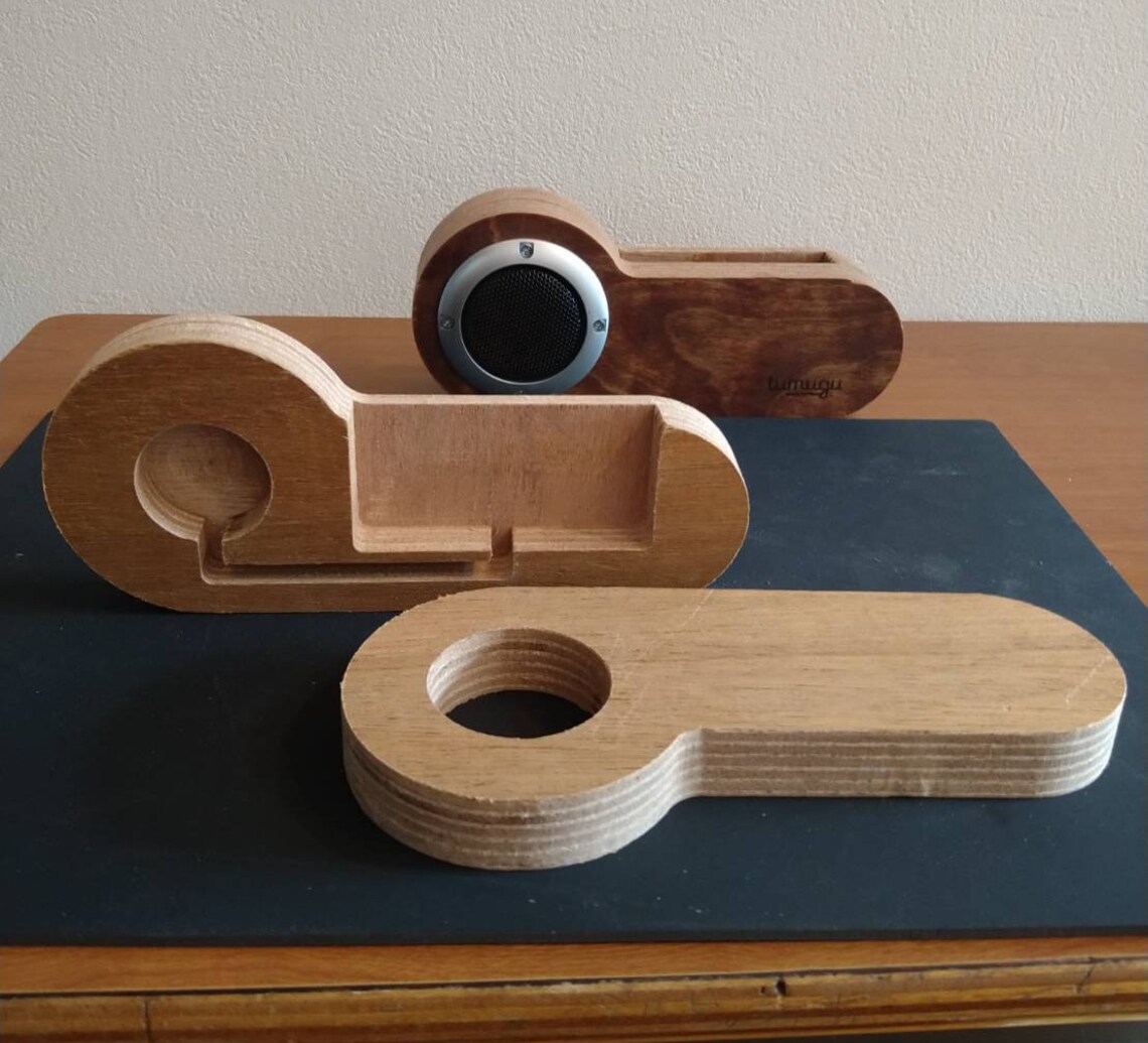 Wooden Speaker Phone, Upcycled Japanese School Desk, Passive Phone Amplifier, iPhone Acoustic ...