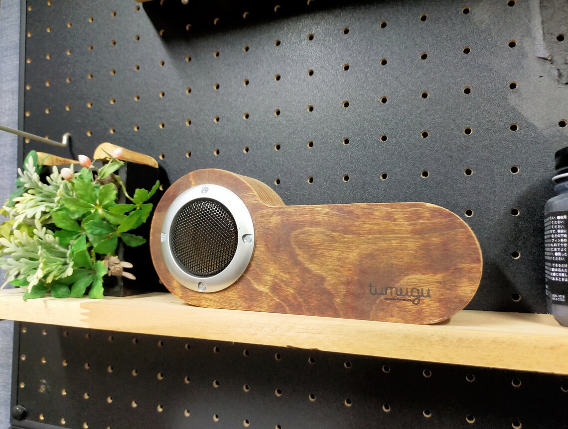 Wooden Speaker Phone, Upcycled Japanese School Desk, Passive Phone Amplifier, iPhone Acoustic ...