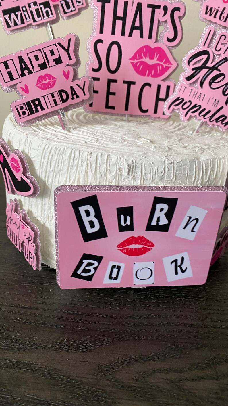 Pink Book Cake Topper - Etsy