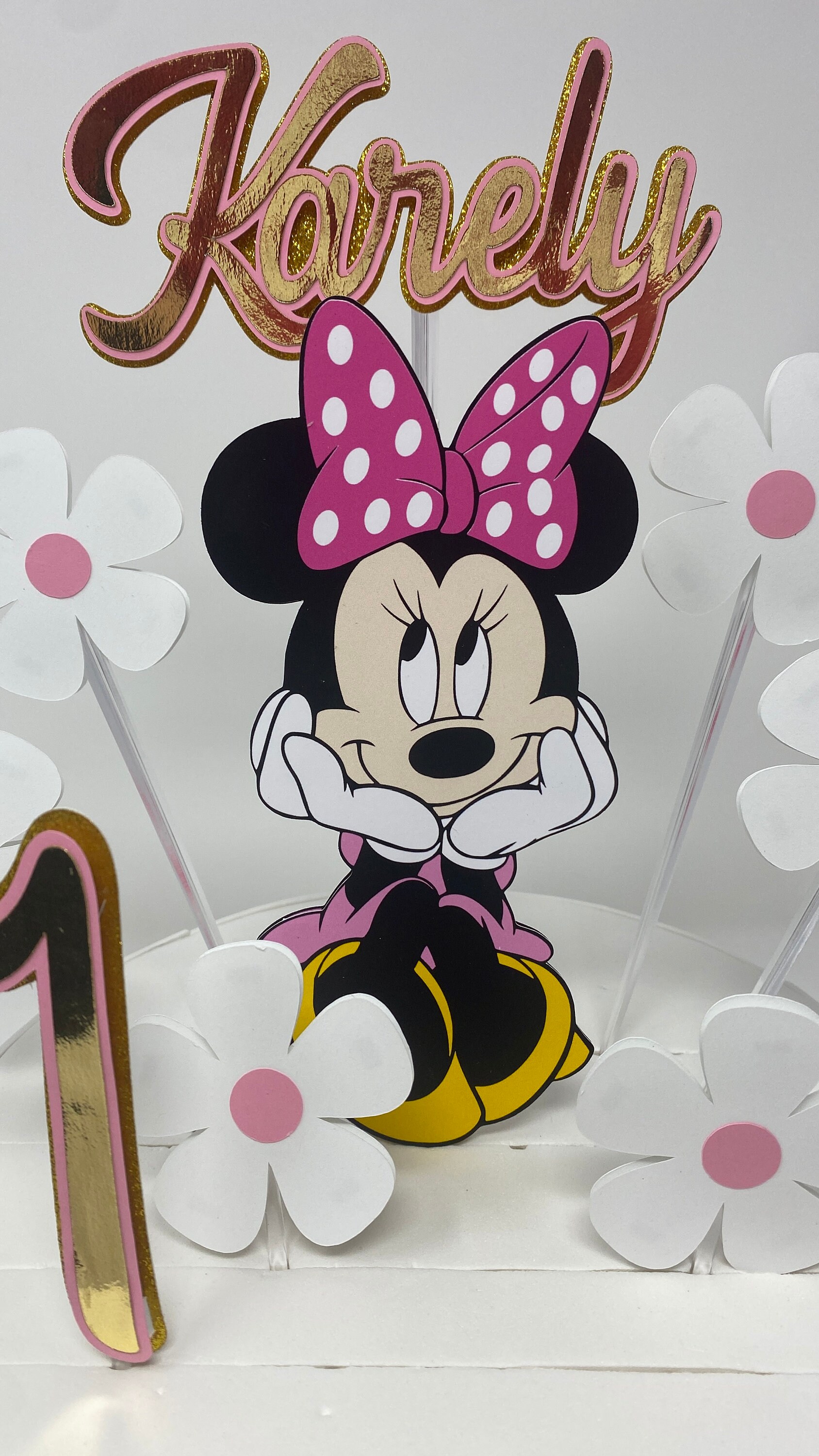 Minnie Mouse Cake Topper - Etsy