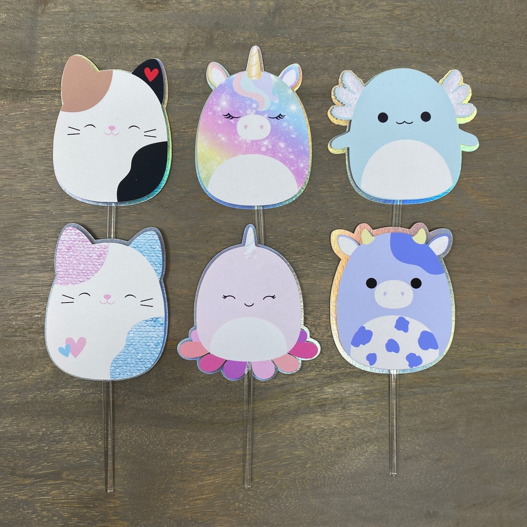 Squishmallow Cupcake Toppers - Squishmallow Cupcakes - Squishmallows ...