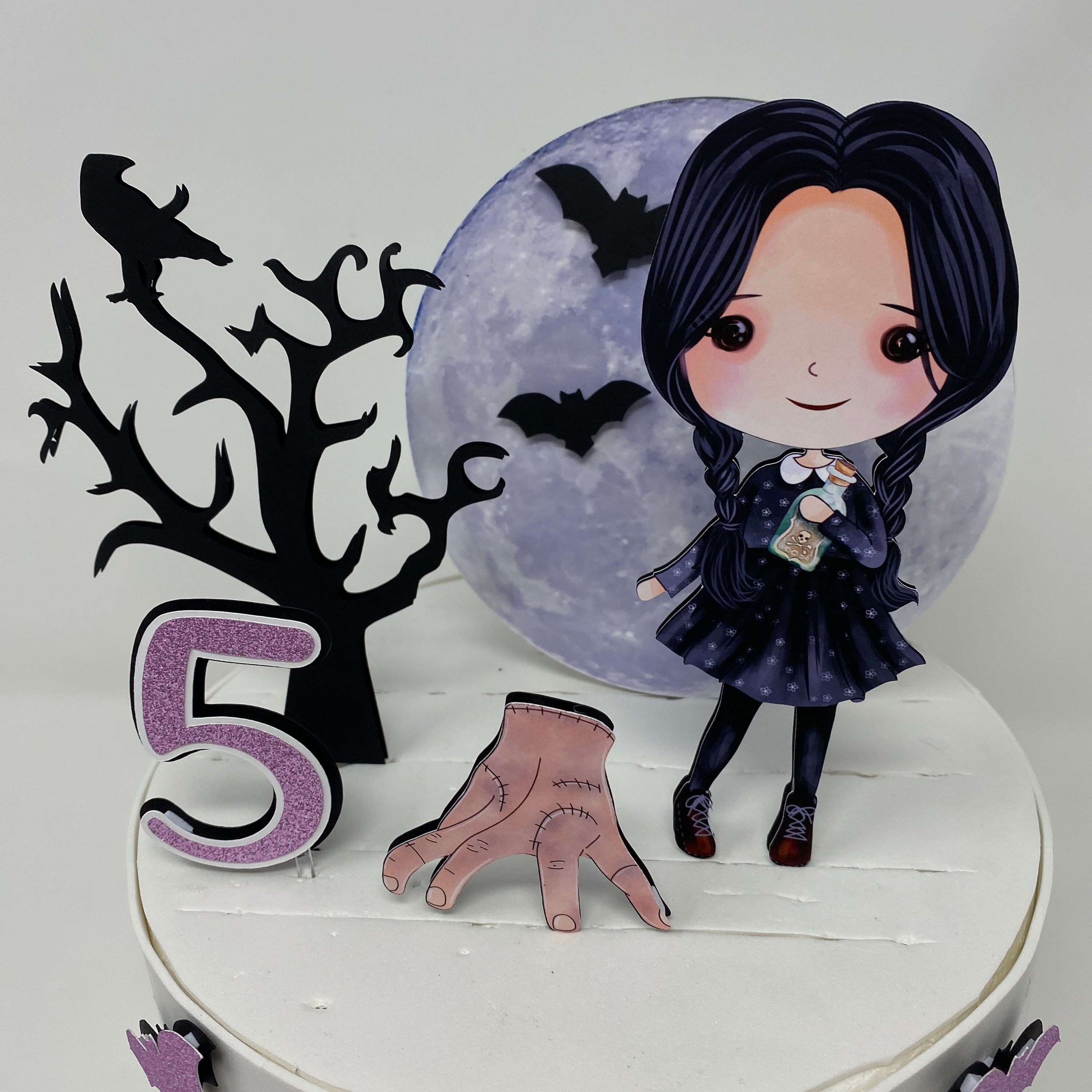 Wednesday Cake Topper Wednesday Addams Cake Topper Custom Cake Topper ...