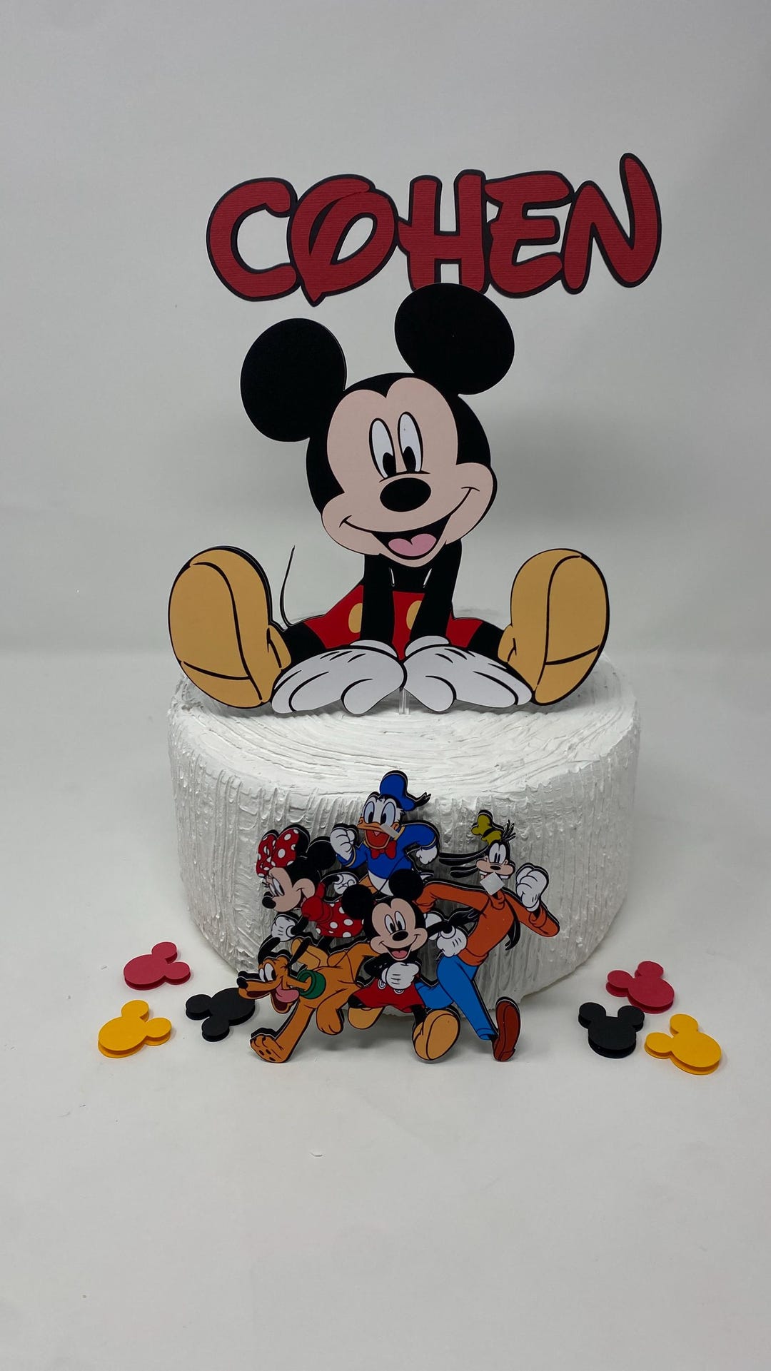 Mickey Mouse Cake Topper - Mickey Birthday Party - Mickey Decoration ...