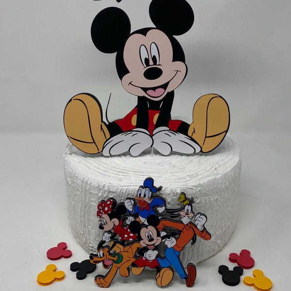 Mickey Mouse Cake Topper - Etsy