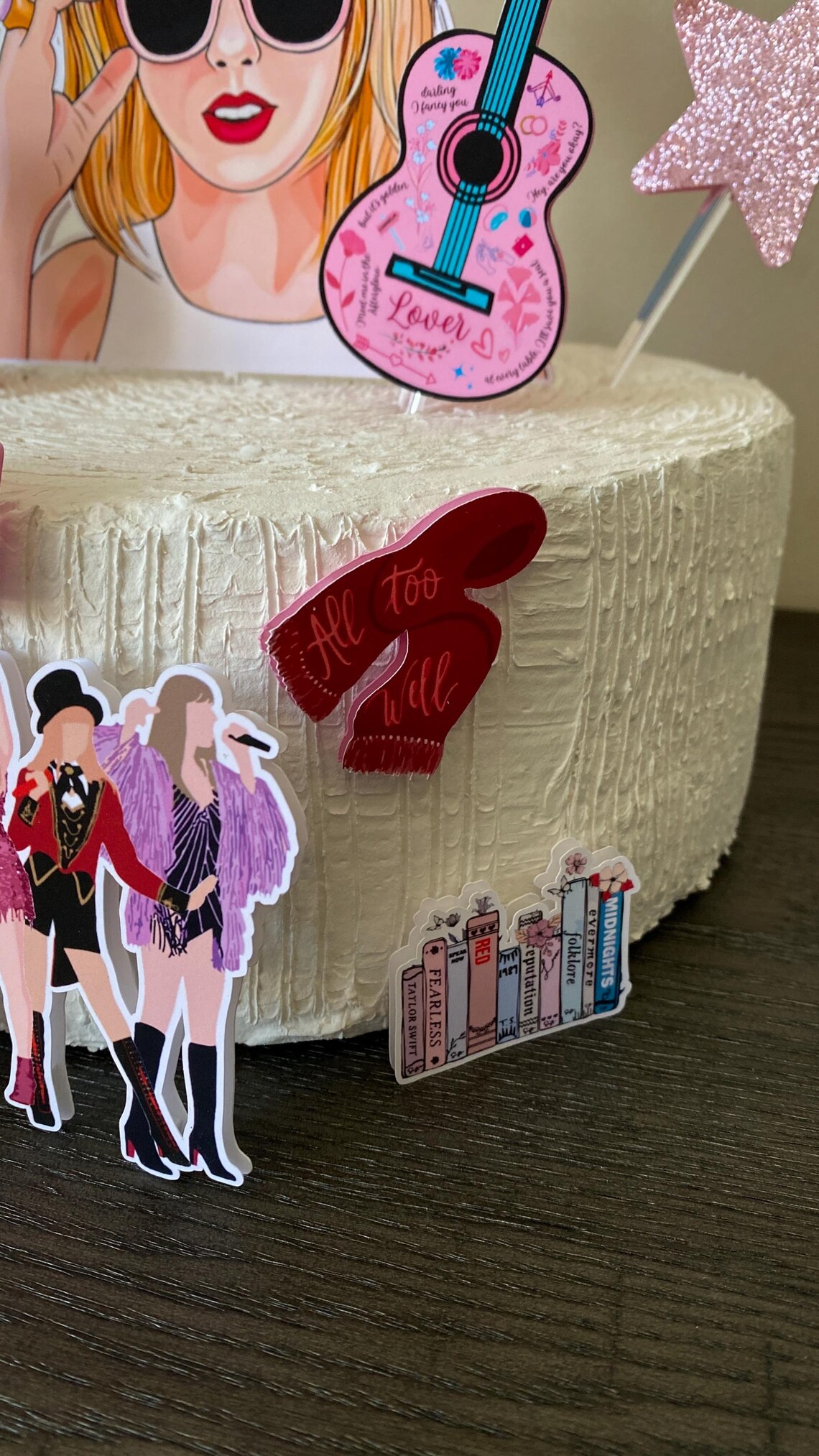 Swiftie Inspired Cake Topper - Etsy