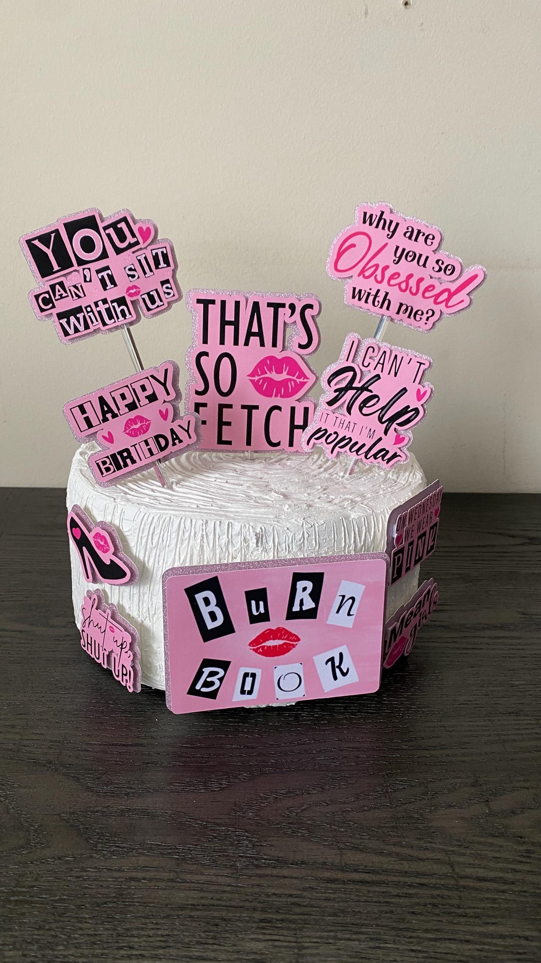 Pink Book Cake Topper - Etsy
