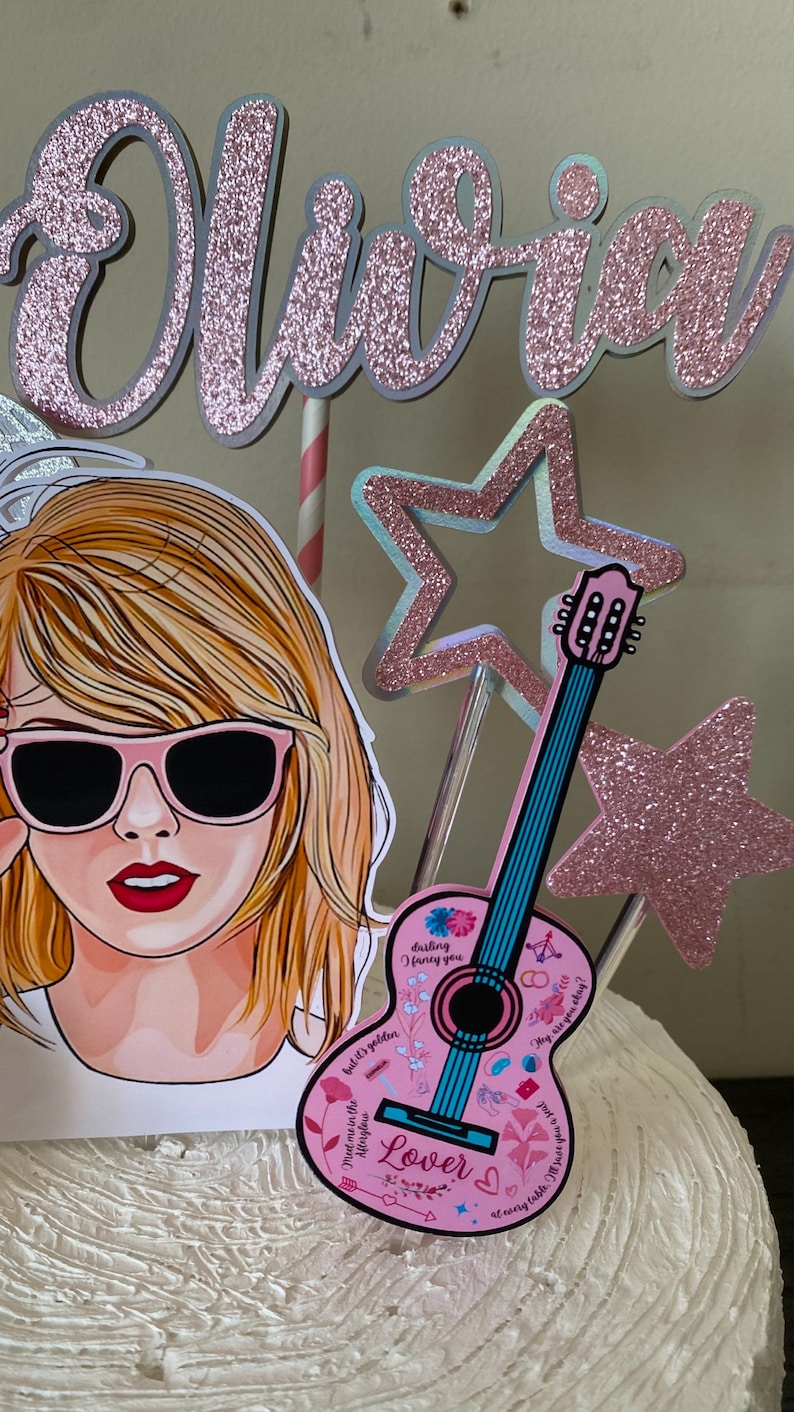 Swiftie Inspired Cake Topper - Etsy