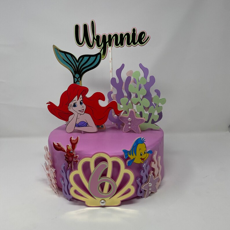Mermaid Cake Topper Ariel Cake Topper - Etsy