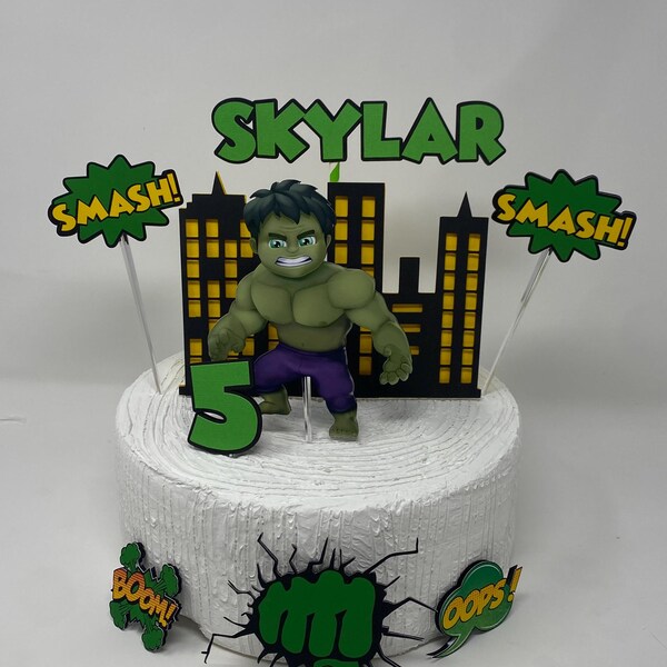 Hulk Cake Topper - Etsy