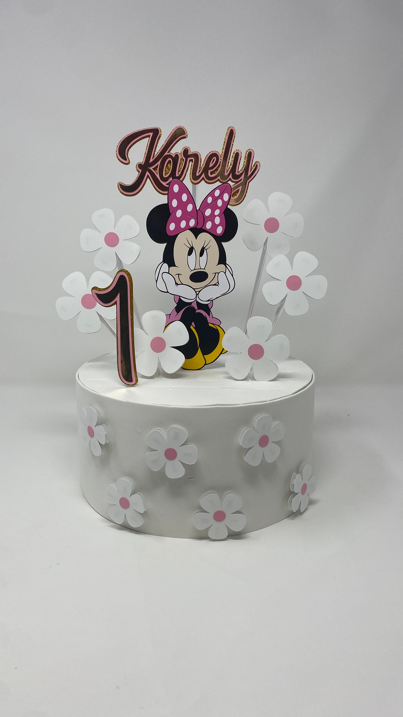 Minnie Mouse Cake Topper - Etsy