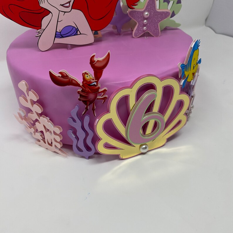Mermaid Cake Topper Ariel Cake Topper - Etsy