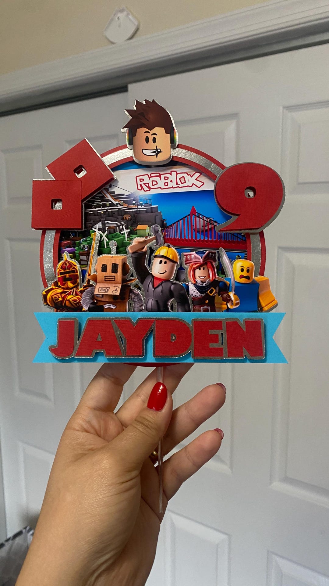 Roblox Cake Topper - Roblox Party Decor - Roblox Birthday Boy - Etsy
