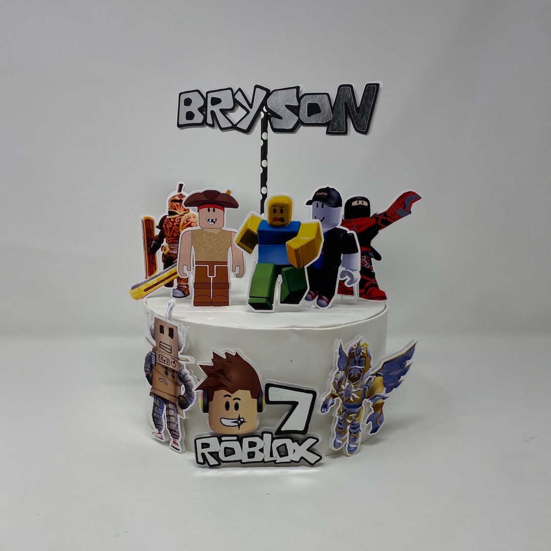 Roblox Cake Topper - Roblox Party Decor - Roblox Birthday Boy - Etsy Canada