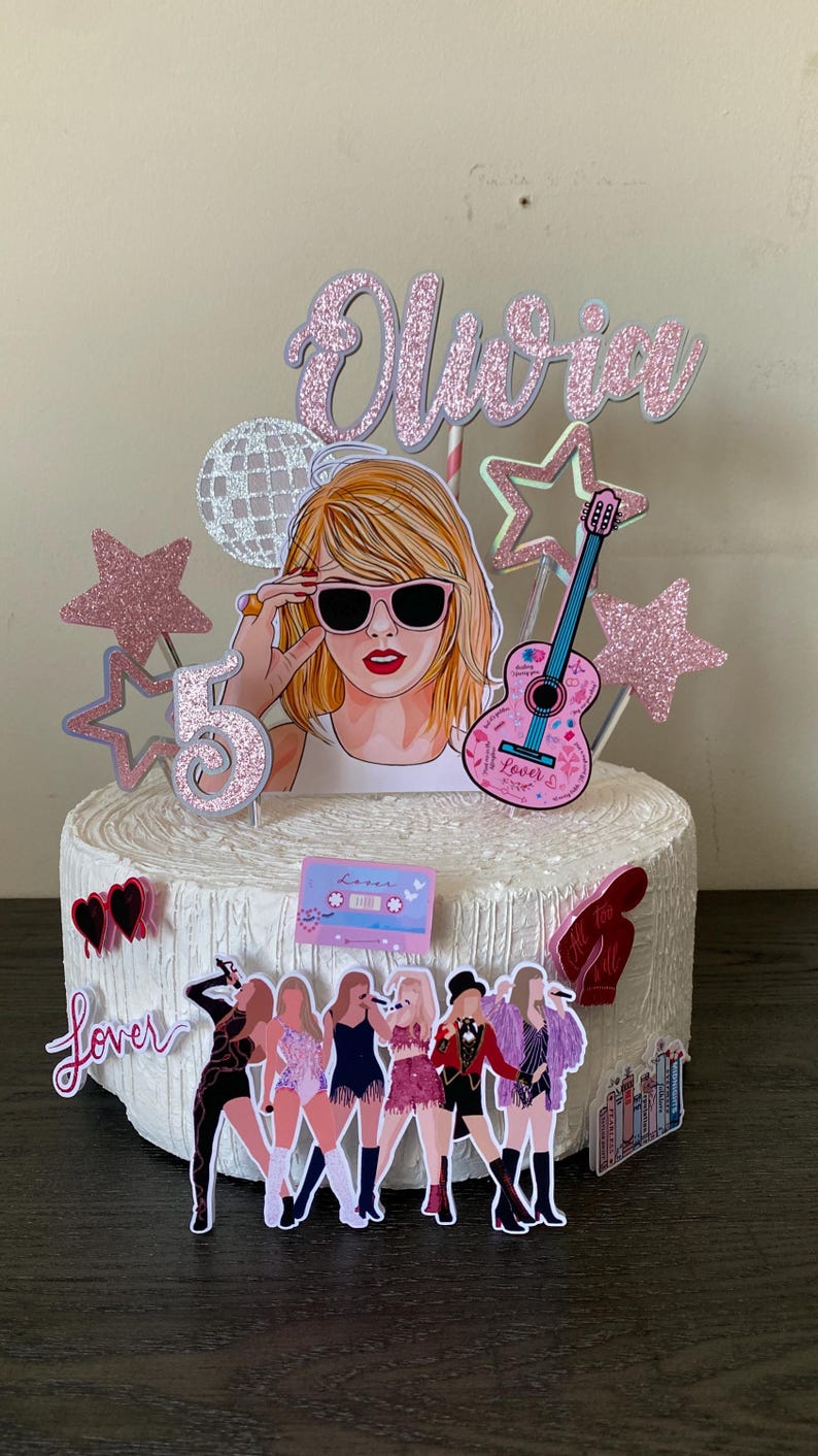 Swiftie Inspired Cake Topper - Etsy