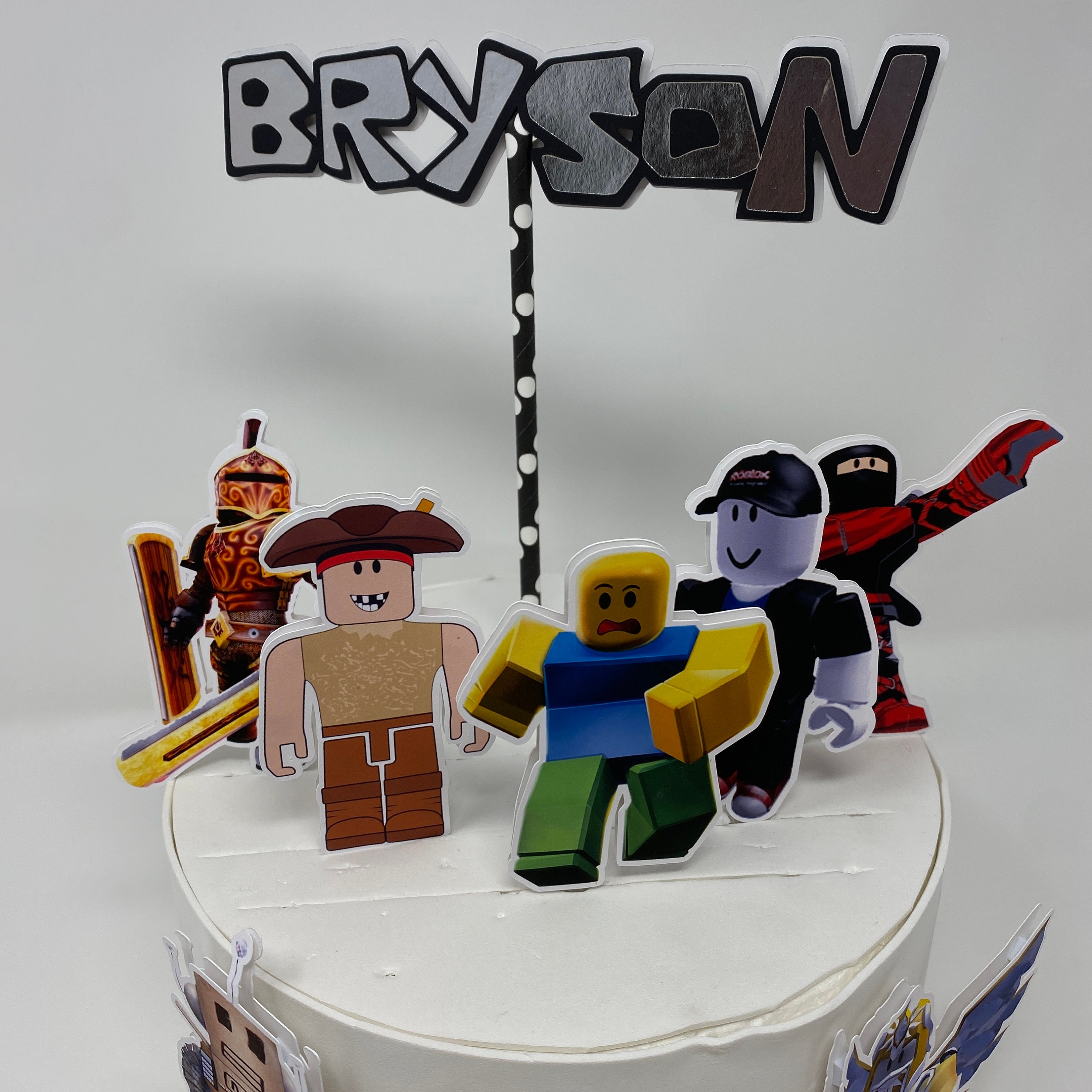 Roblox Cake Topper-roblox Party Decor - Etsy