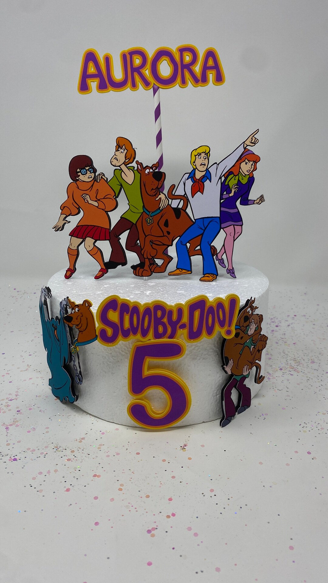 Scooby-doo Inspired Cake Topper Custom Cake Topper Scooby-doo Birthday ...