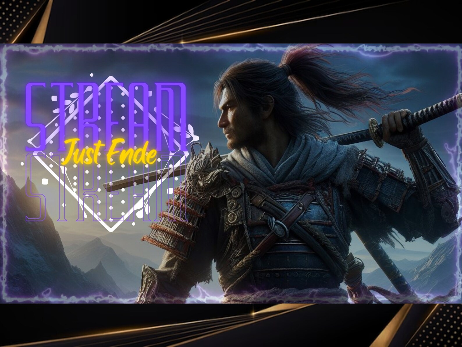 Twitch Overlay Package | Animated Stream Overlay Package | Samurai ...