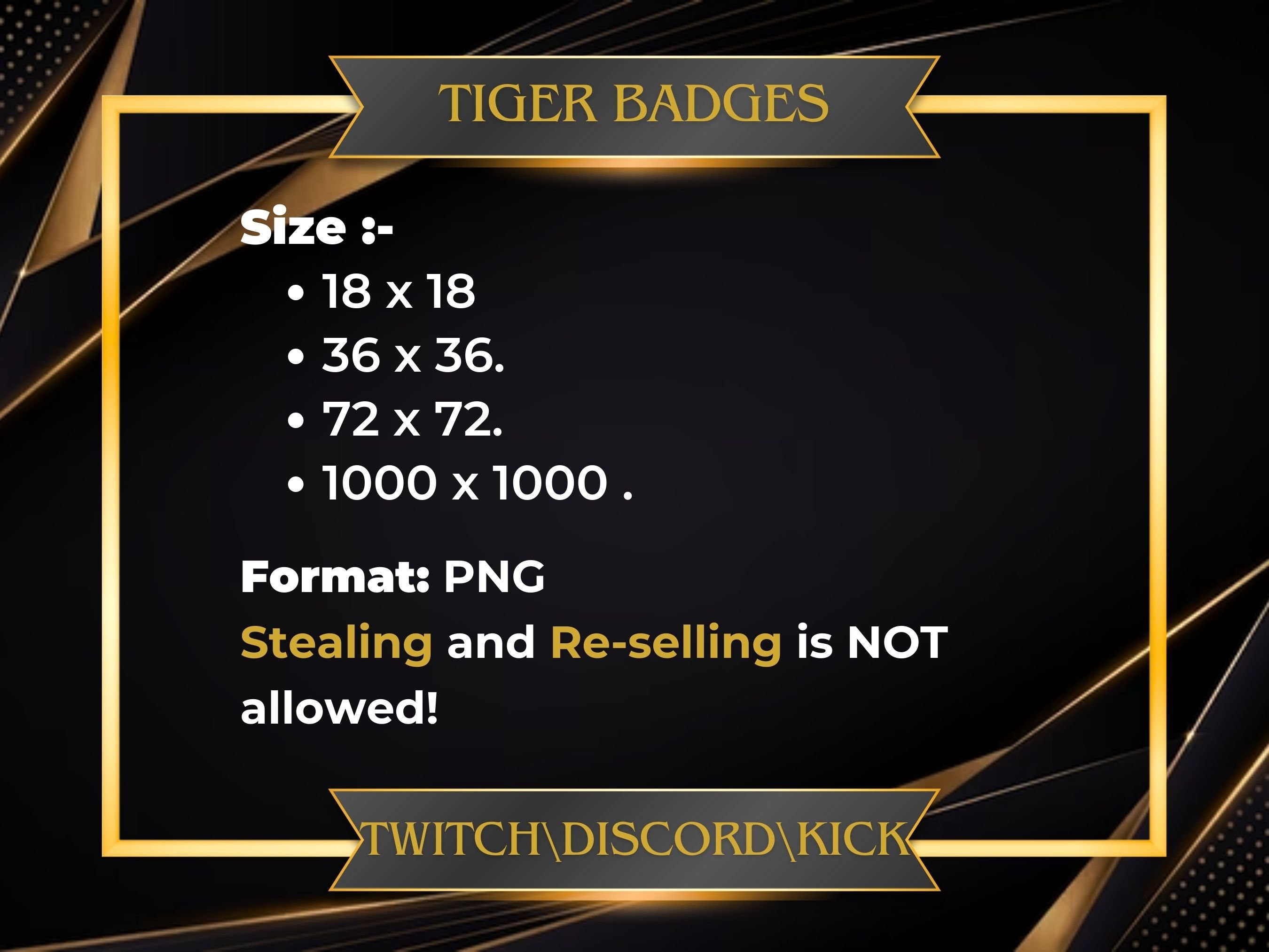 Tiger Themed Badges - Ready for Twitch/discord - Subscriber & Bit Icons ...