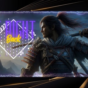 Twitch Overlay Package | Animated Stream Overlay Package | Samurai ...