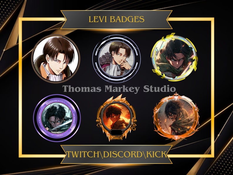 Levi-ackerman Sub Badge - Anime Manga - Suitable for Twitch and Discord ...
