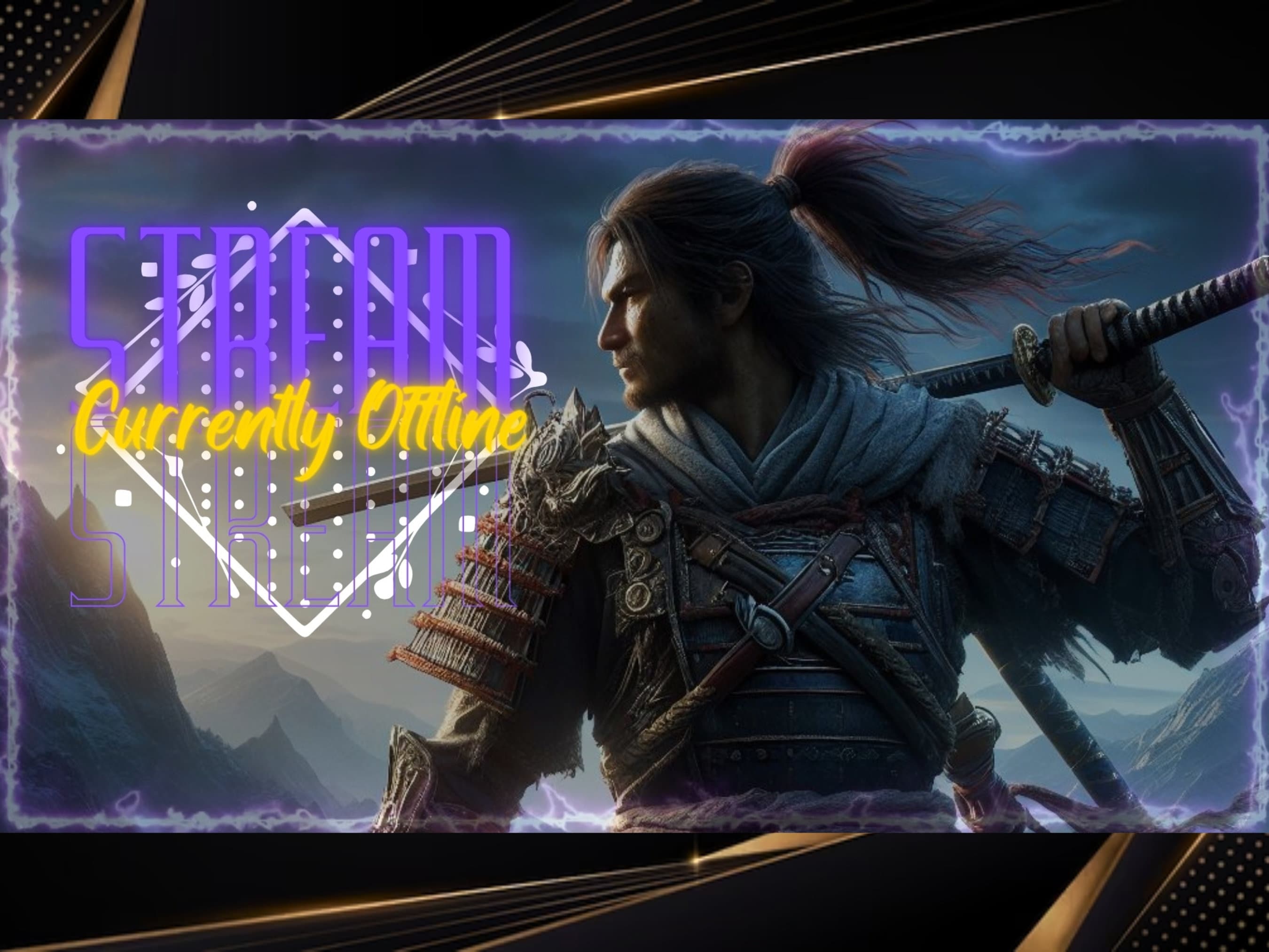 Twitch Overlay Package | Animated Stream Overlay Package | Samurai ...