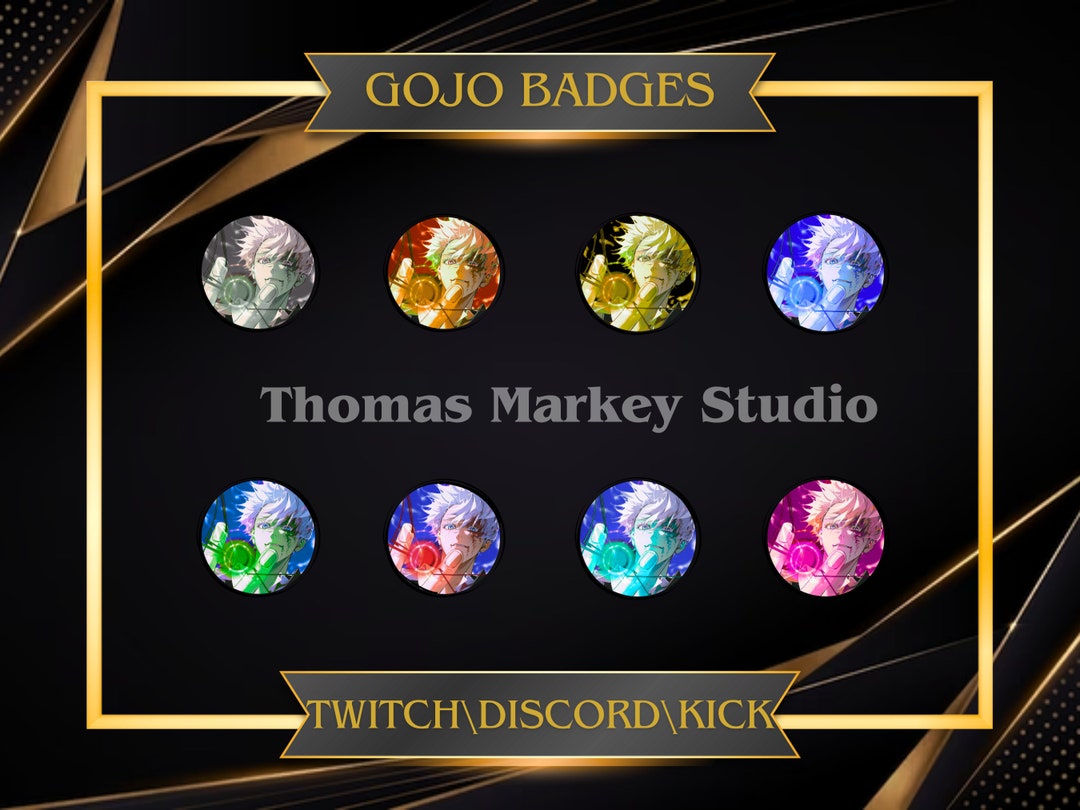 Adorable Anime Go-jo Sub/bit Badges for Twitch | Streamer Badges ...
