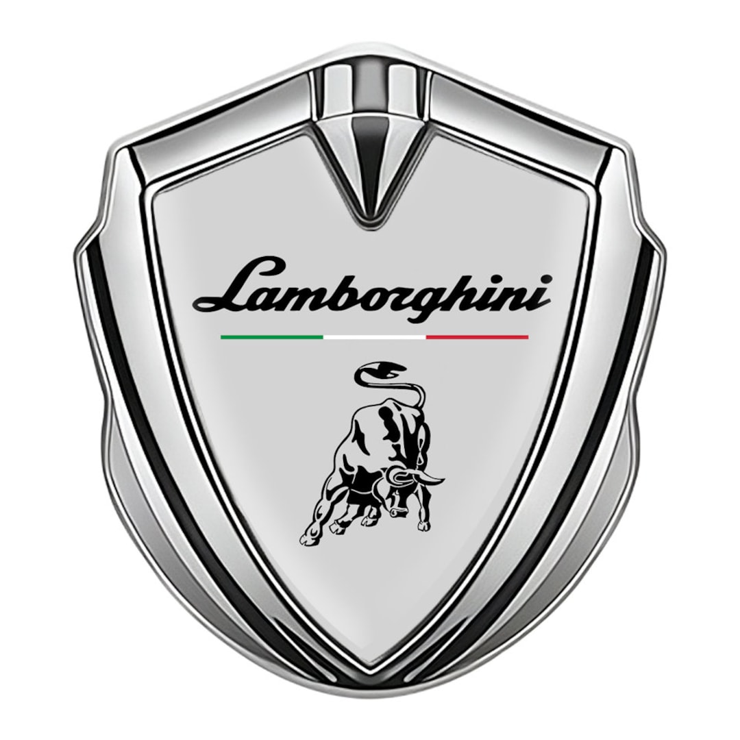 Lamborghini Emblem Logo Self Adhesive Metal Shield Sticker Car Tuning ...