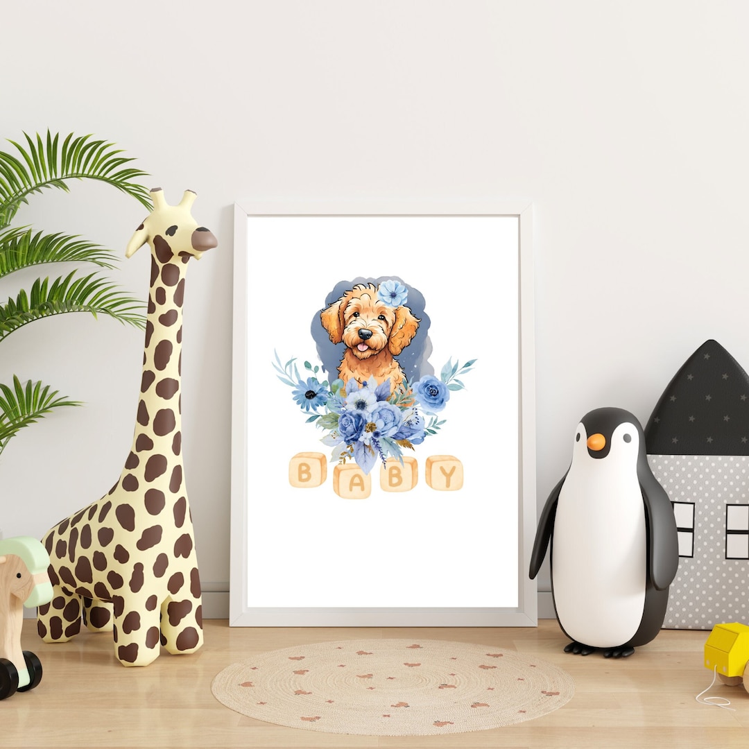 Printable Baby Wall Art, Blue Baby Wall Art,baby Wall Art to Print,clip ...