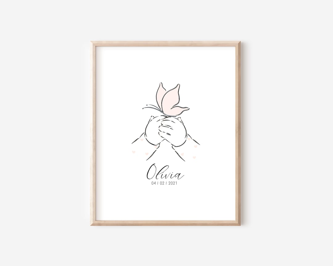Butterfly Baby Loss Keepsake, Miscarriage Gift, Infant Memorial Print ...