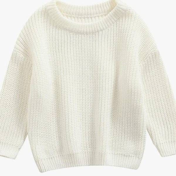 Plain Knit Sweater - Etsy