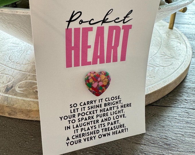 Pocket Heart, Pocket Hug, Synthetic Heart, Token of Love, Gift to Child ...