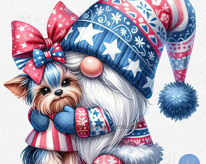 Canadian Flag Gnomes, Hand Drawn Watercolour Canada Gnome Clipart ...