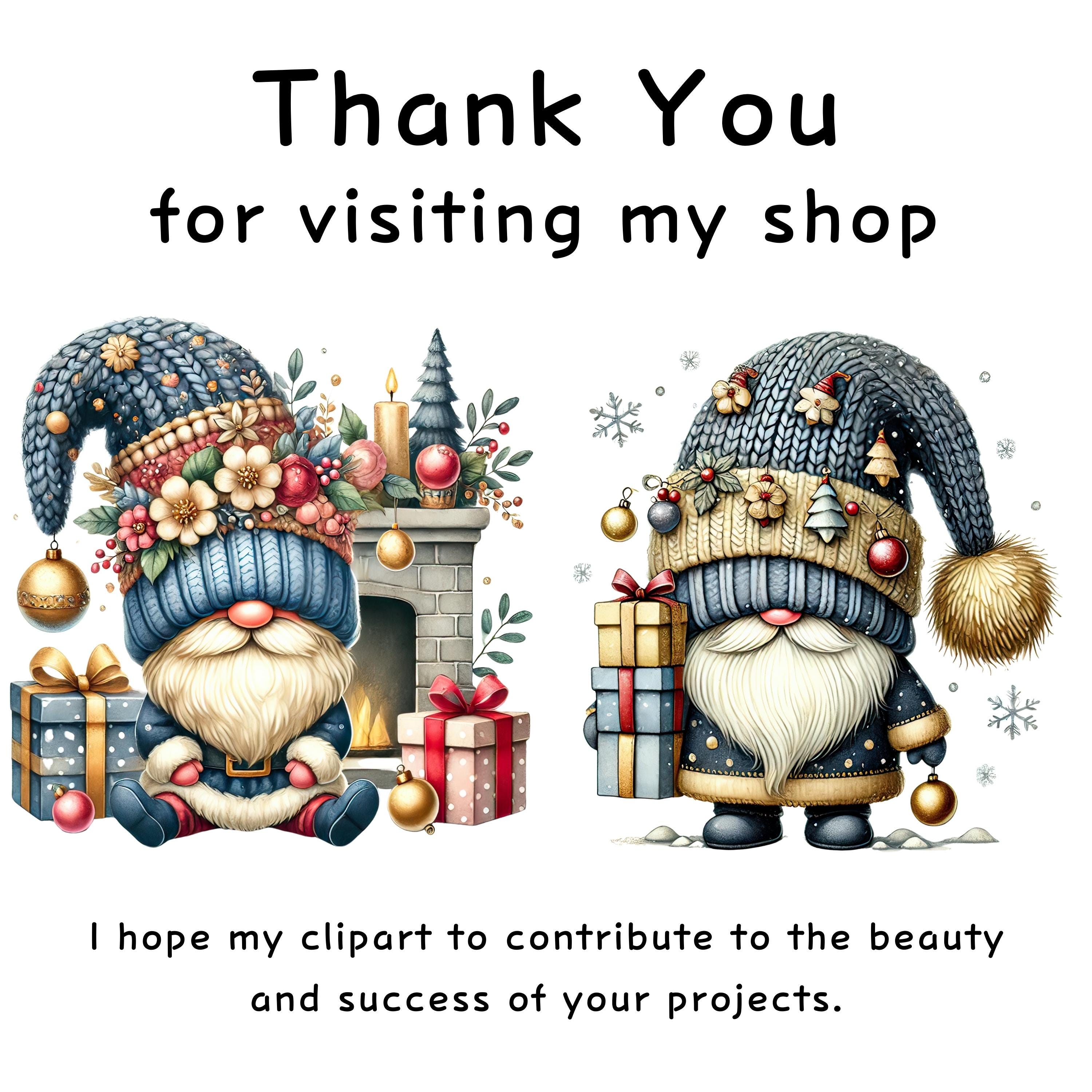 Gnome Christmas Clipart, Christmas Gnome, Winter Holiday, Winter Gnome ...