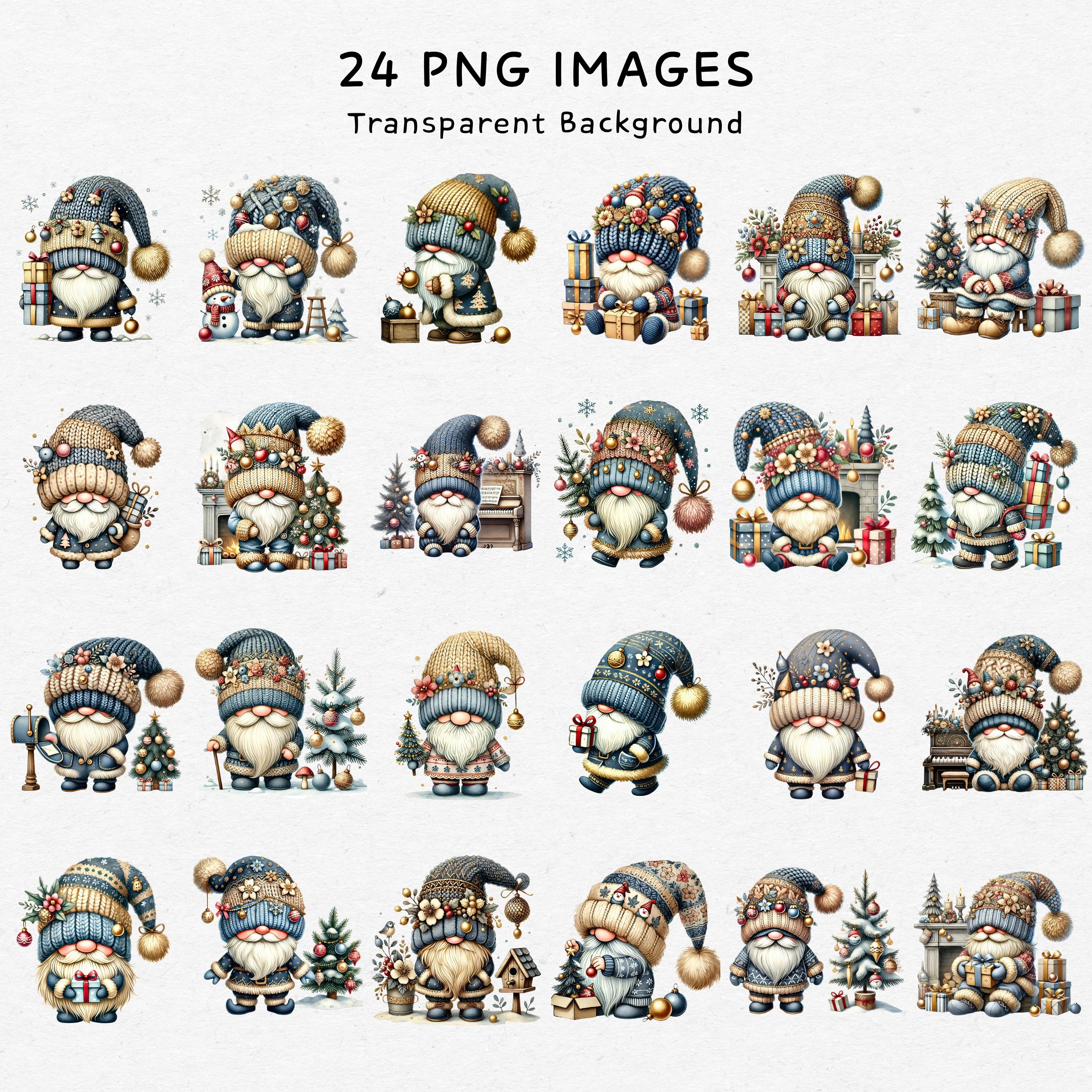 Gnome Christmas Clipart, Christmas Gnome, Winter Holiday, Winter Gnome ...