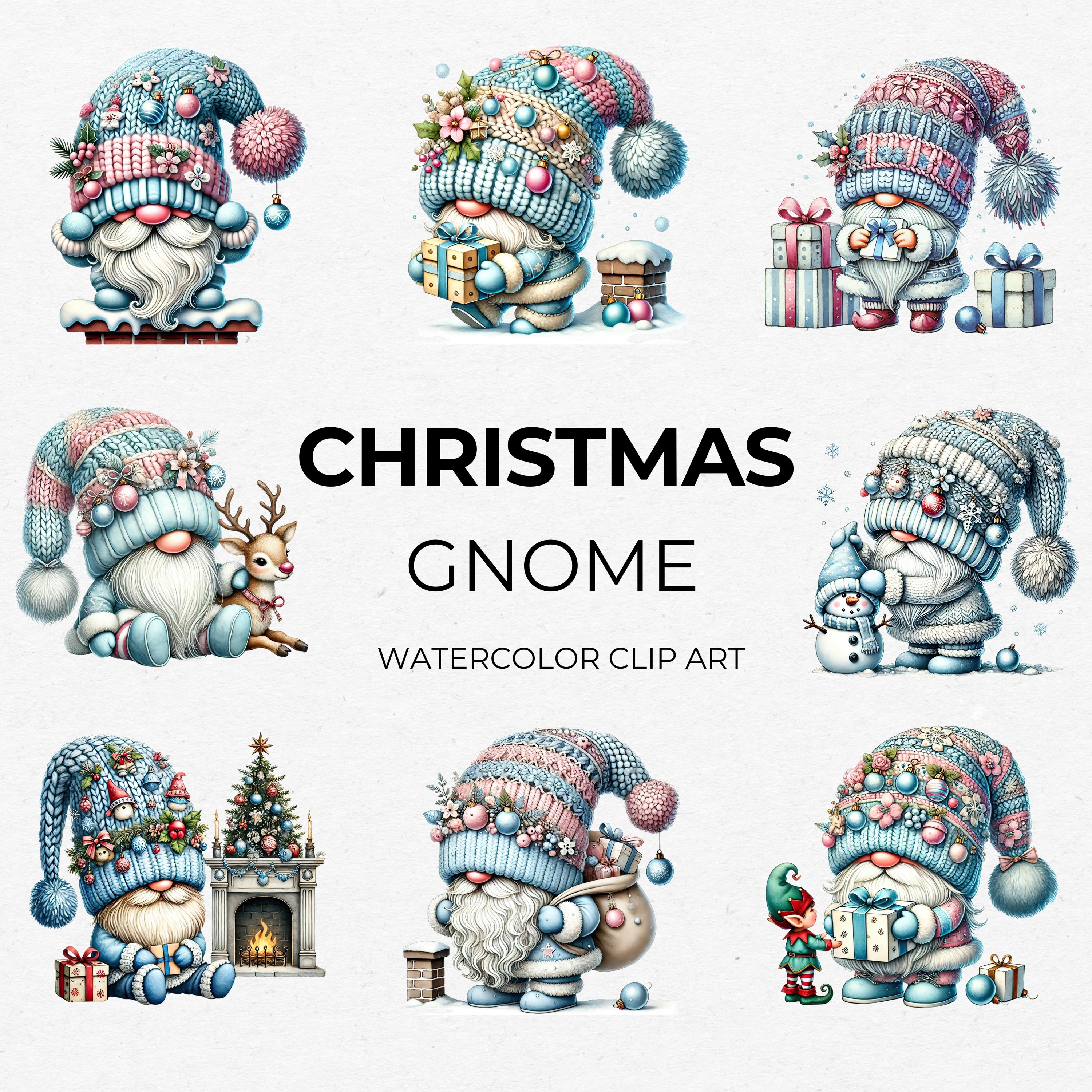 Christmas Gnome, Gnome Christmas Clipart, Winter Holiday, Winter Gnome ...