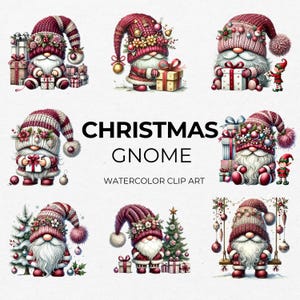 Gnome Christmas Clipart, Winter Holiday, Winter Gnome Png, Christmas ...