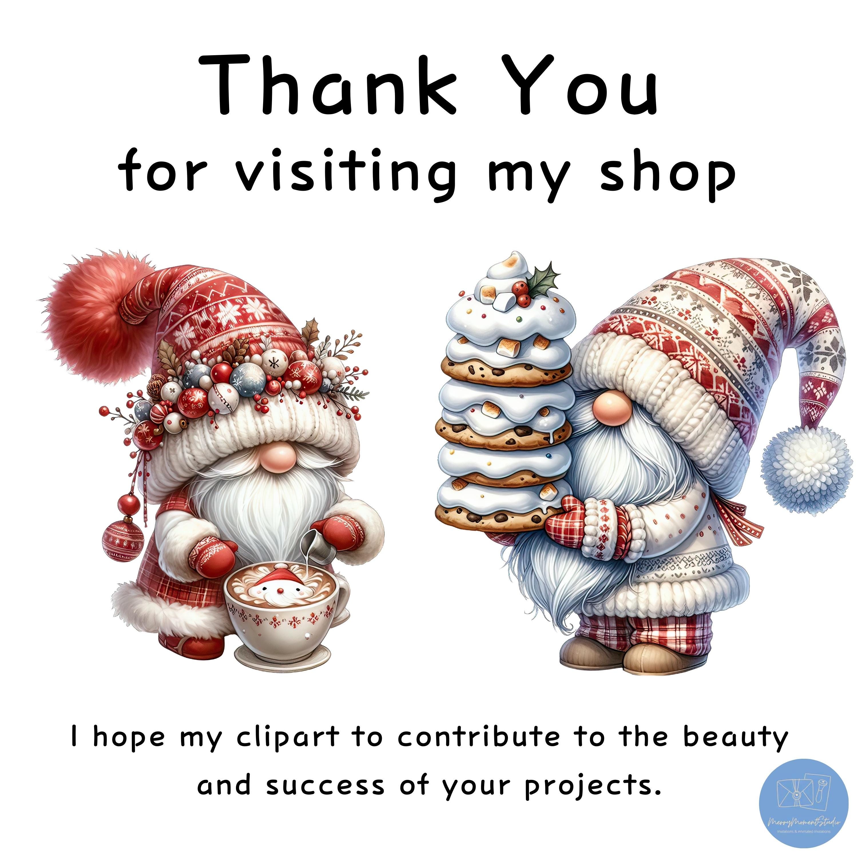 Watercolor Christmas Gnomes Clipart: Festive Holiday PNG Graphics ...