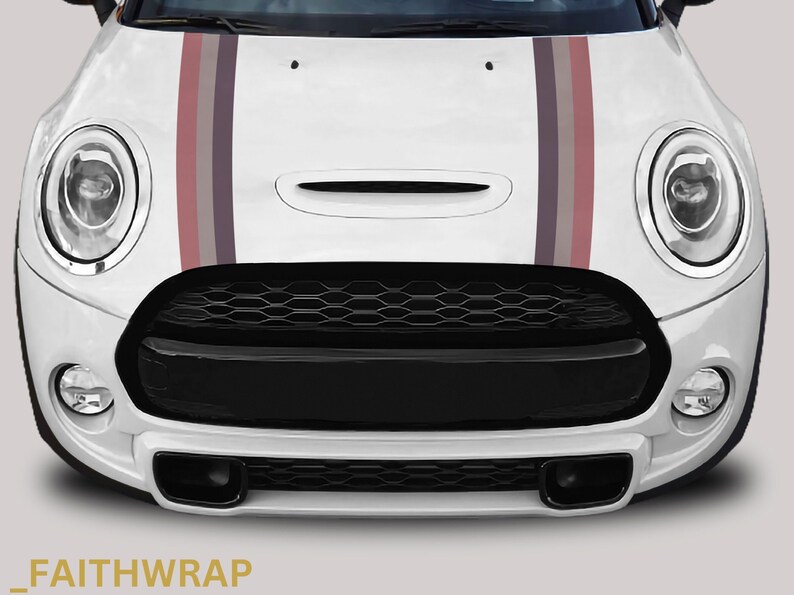 Mini Cooper Stripes, Colour Stripes, Universal Size, Bonnet Stripes for ...