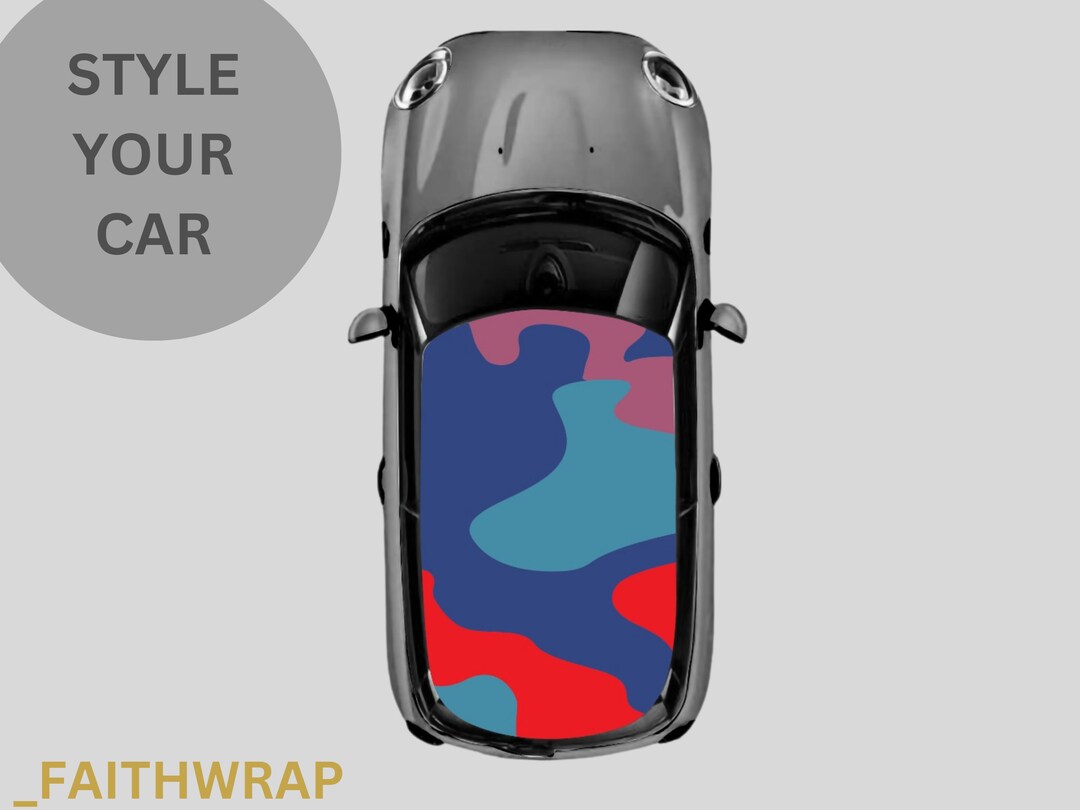 Mini Cooper Roof Decal I Mini Cooper Bonnet Stripes I Mini Cooper Gifts ...