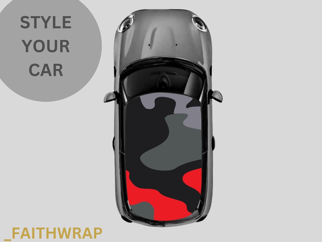 Mini Cooper Roof Decal I Mini Cooper Bonnet Stripes I Mini Cooper Gifts ...